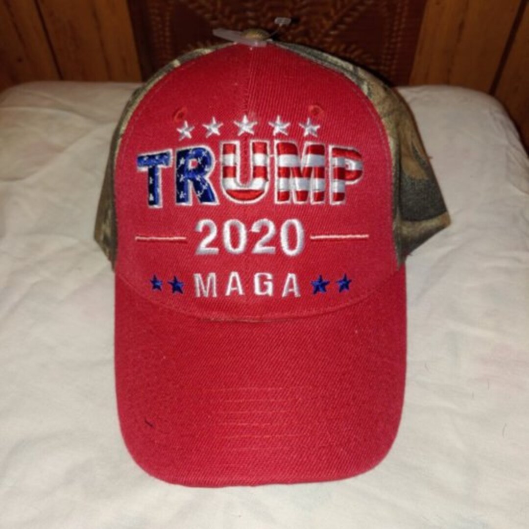 Trump 2020 MAGA Red Back Panels Hunting Camo Baseball Cap / - Etsy