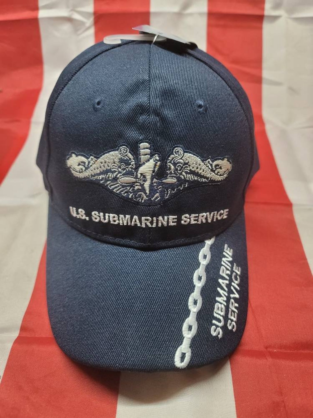 Navy Submarine Service, Baseball Cap, W/submarine Service on Bill and ...