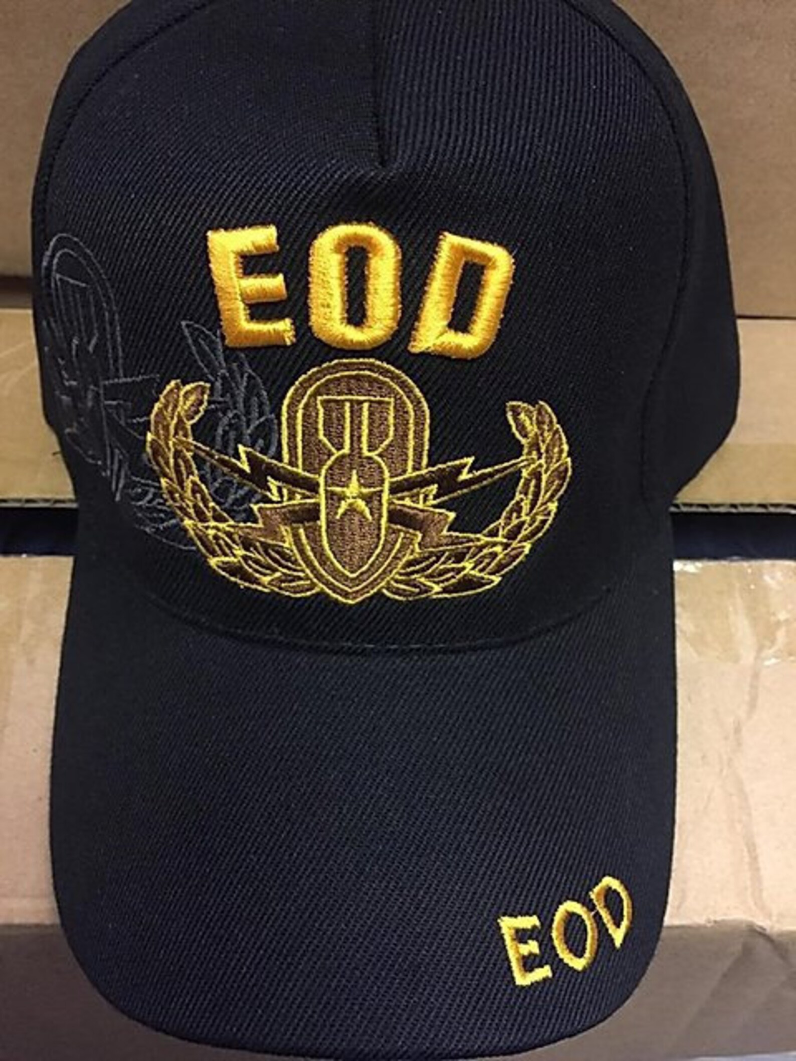 EOD Baseball Cap/hat W/eod on Bill and Back black - Etsy