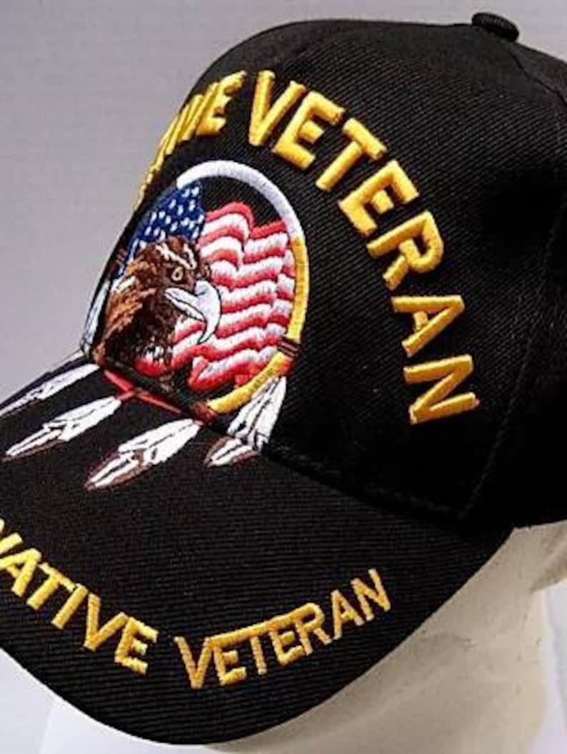 Native Veteran Baseball Cap/hat Black or Camo - Etsy