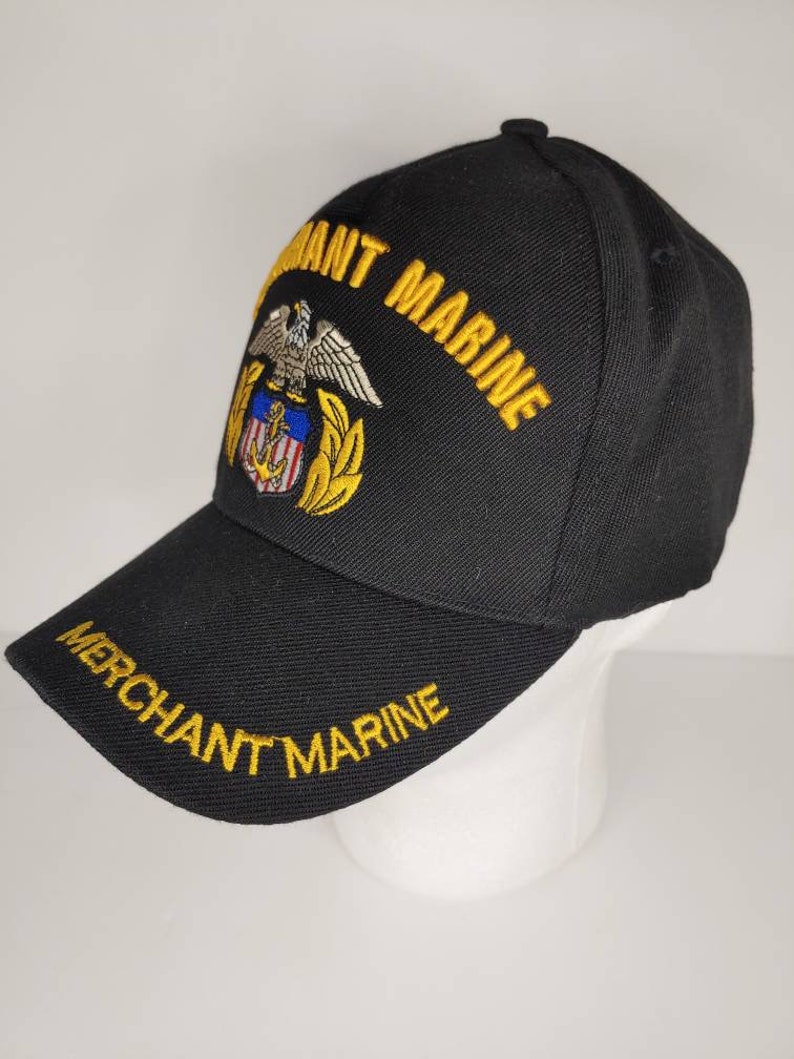U.S. Merchant Marine Black Baseball Cap/hat W/merchant - Etsy