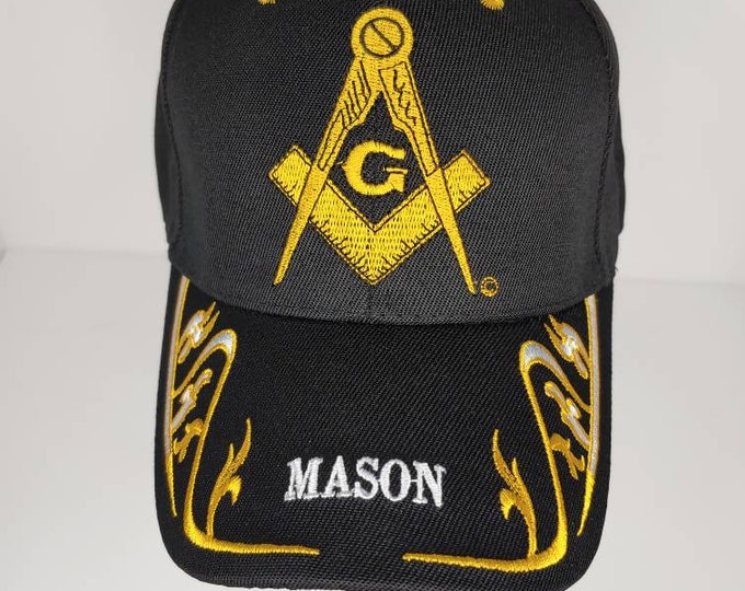 Mason Seal, Baseball Cap/hat, W/mason on Bill and Back. 3 Colors - Etsy