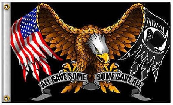 Eagle/ POW 3 X 5 Foot Standard Full Sized Polyester Flags - Etsy