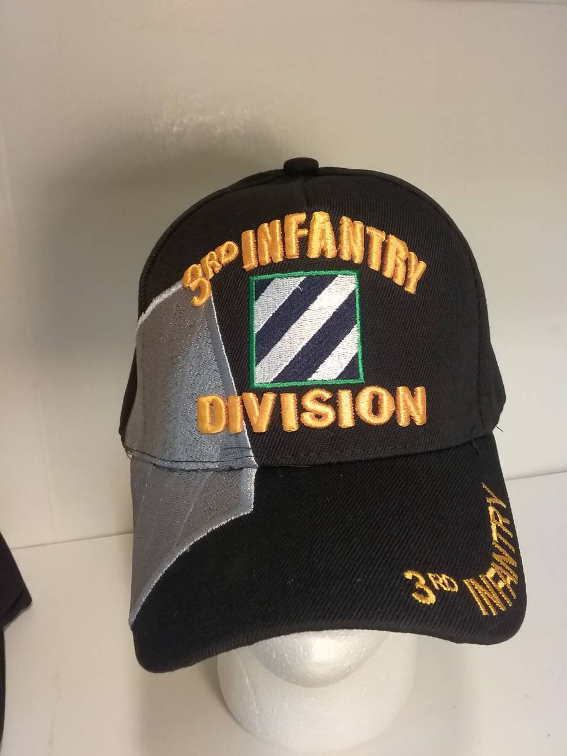 3rd Infantry Division Black Baseball Cap/hat w/Shadow w/3rd | Etsy