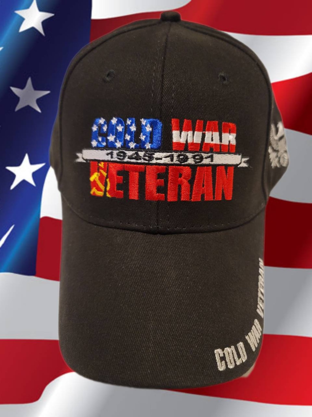 Cold War, 1945-1994, Veteran, Black Baseball Cap/hat, W/cold War ...
