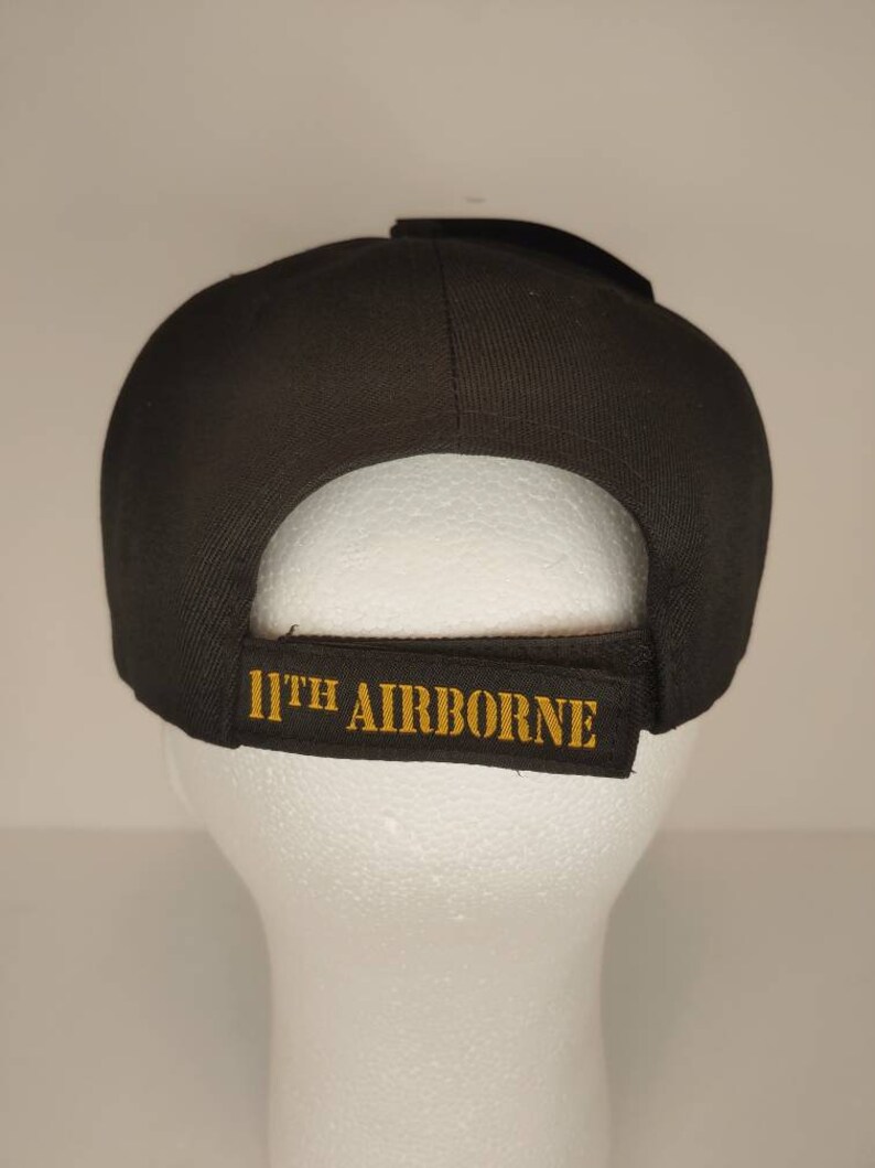11th Airborne Division Black Baseball Cap/hat W/shadow and - Etsy
