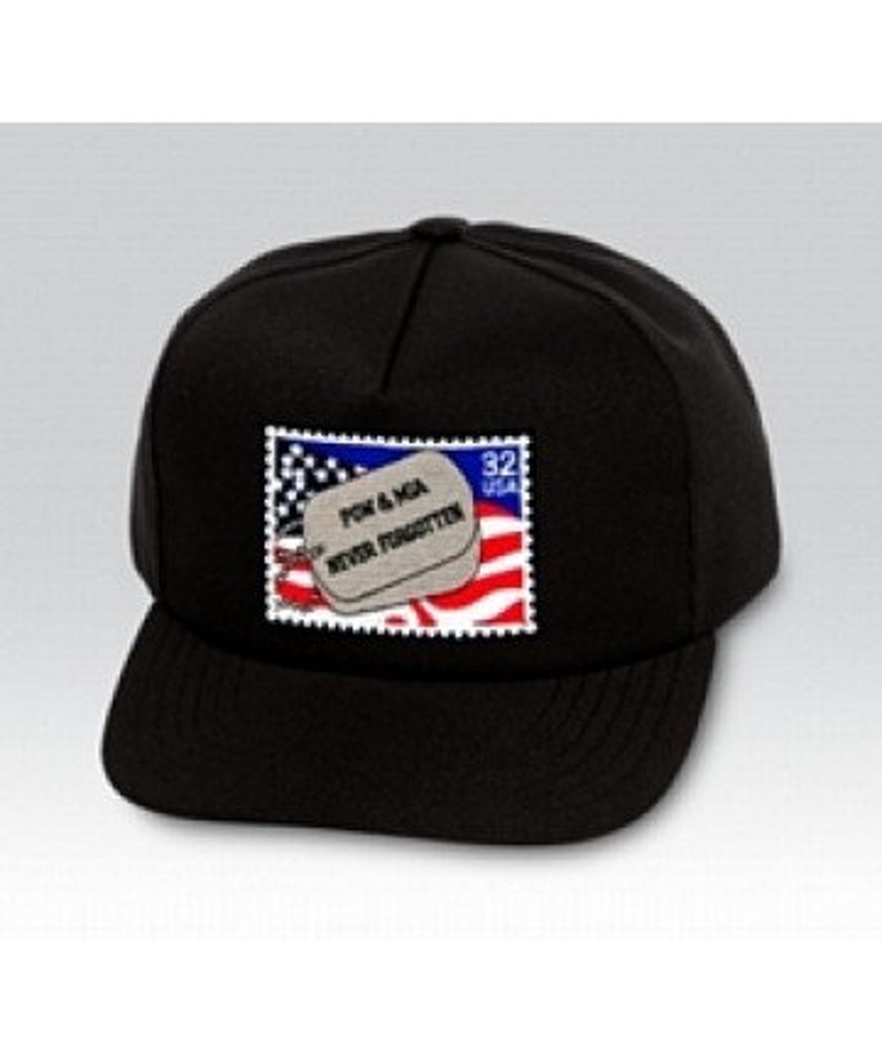 POW/MIA Stamp Colored Patch & With Hat Optional | Etsy