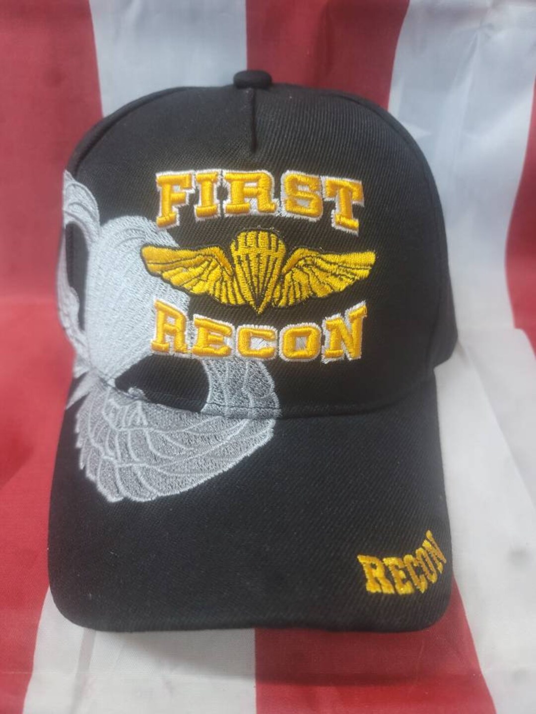 First Recon With Wings, Baseball Cap/hat, W/silver Wings Shadow, W ...