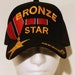 Bronze Star, W/ribbon and Metal, Black Baseball Cap/hat, Bronze Star on ...