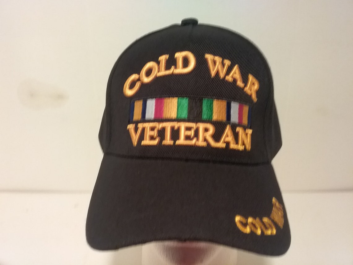 Cold War Veteran Black Baseball Cap/hat W/cold Waron Brim | Etsy