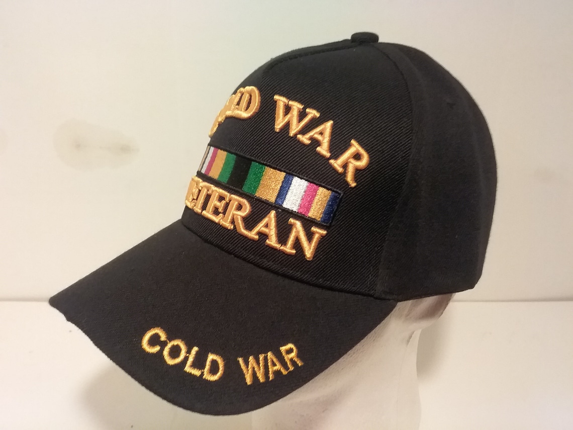 Cold War Veteran Black Baseball Cap/hat W/cold Waron Brim | Etsy