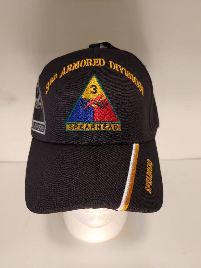 3rd Armored Division Black Baseball Cap/hat W/shadow Patch | Etsy
