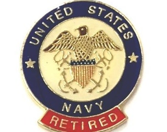 Us Navy Retired Pin - Etsy