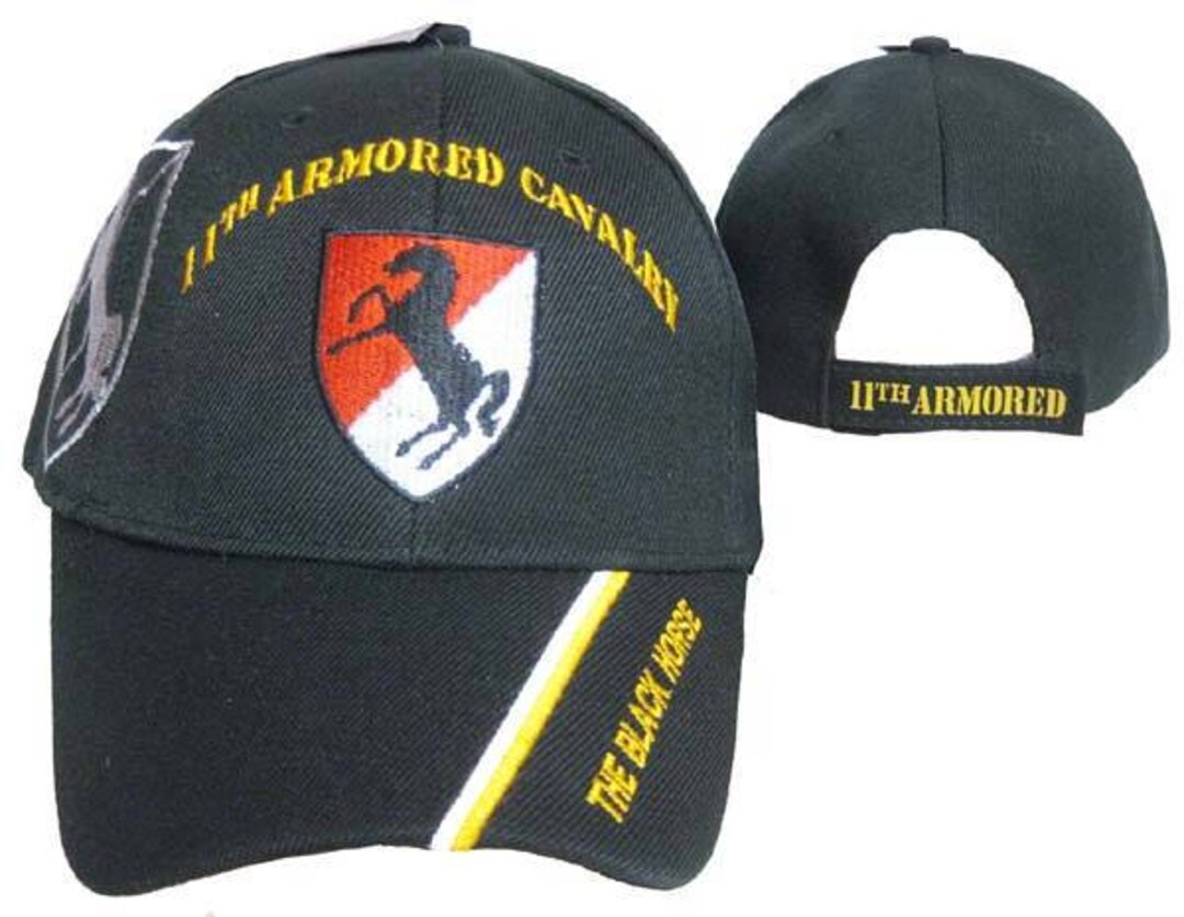 11th Armored Cavalry Regiment Black Baseball Cap/hat. - Etsy