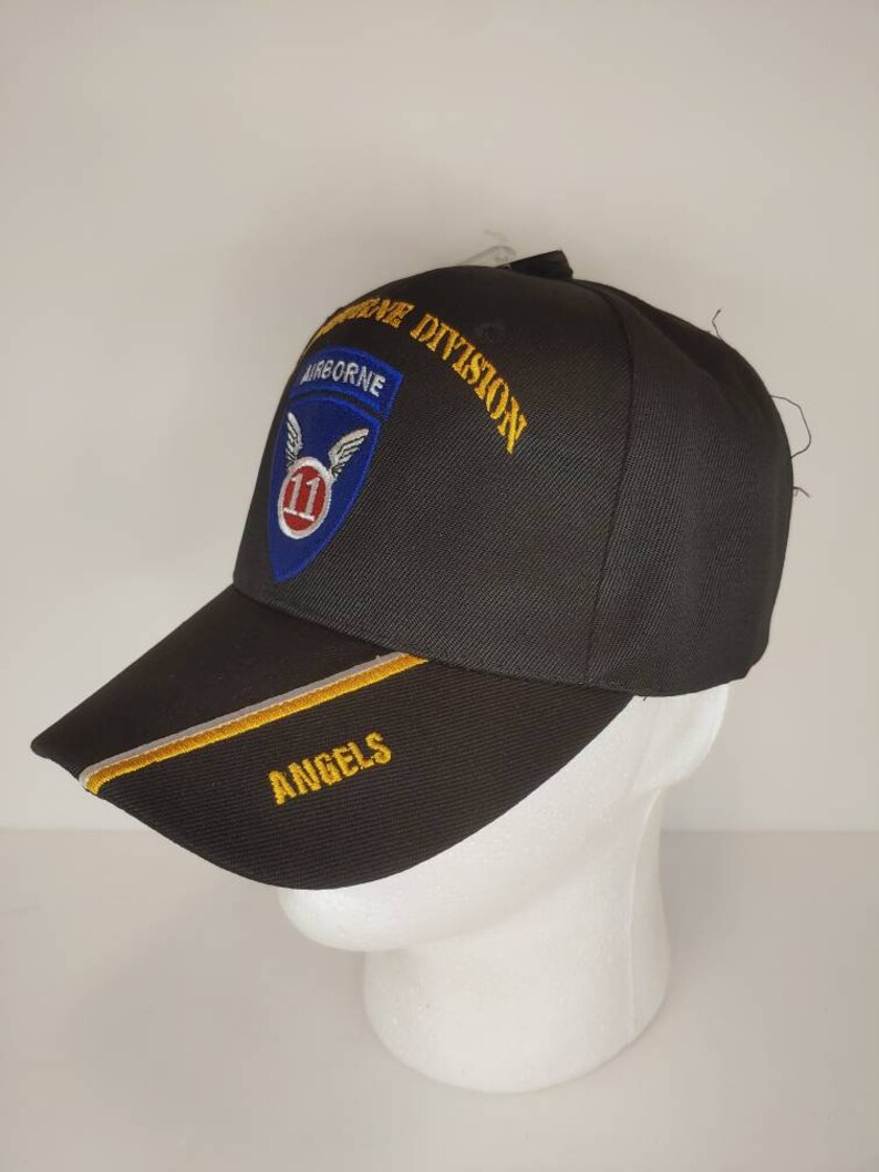 11th Airborne Division Black Baseball Cap/hat W/shadow and - Etsy