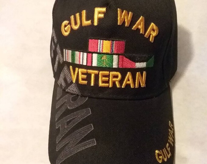 Gulf War Veteran Baseball Cap/hat. W/ Shadow Veteran , W/ Gulf War on ...