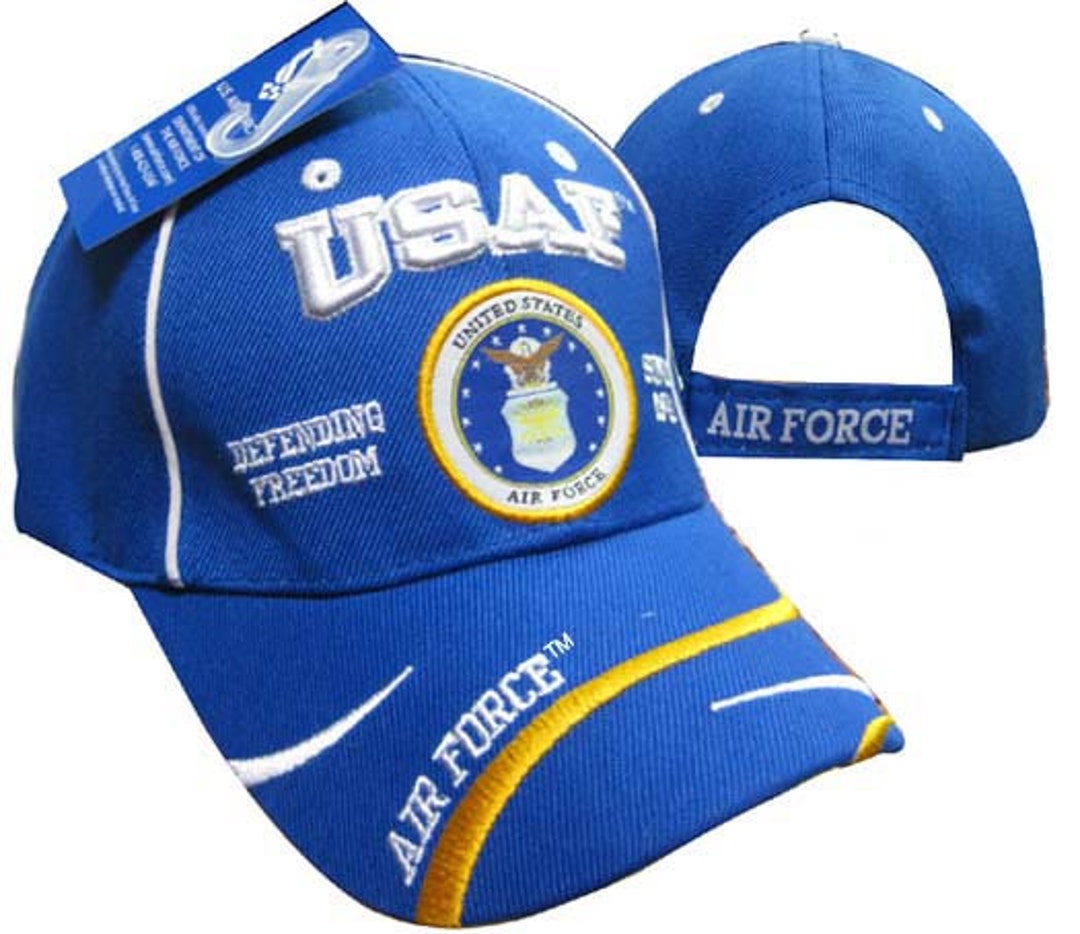 Air Force, Defending Freedom Baseball Cap/hat, W/air Force on Brim ...