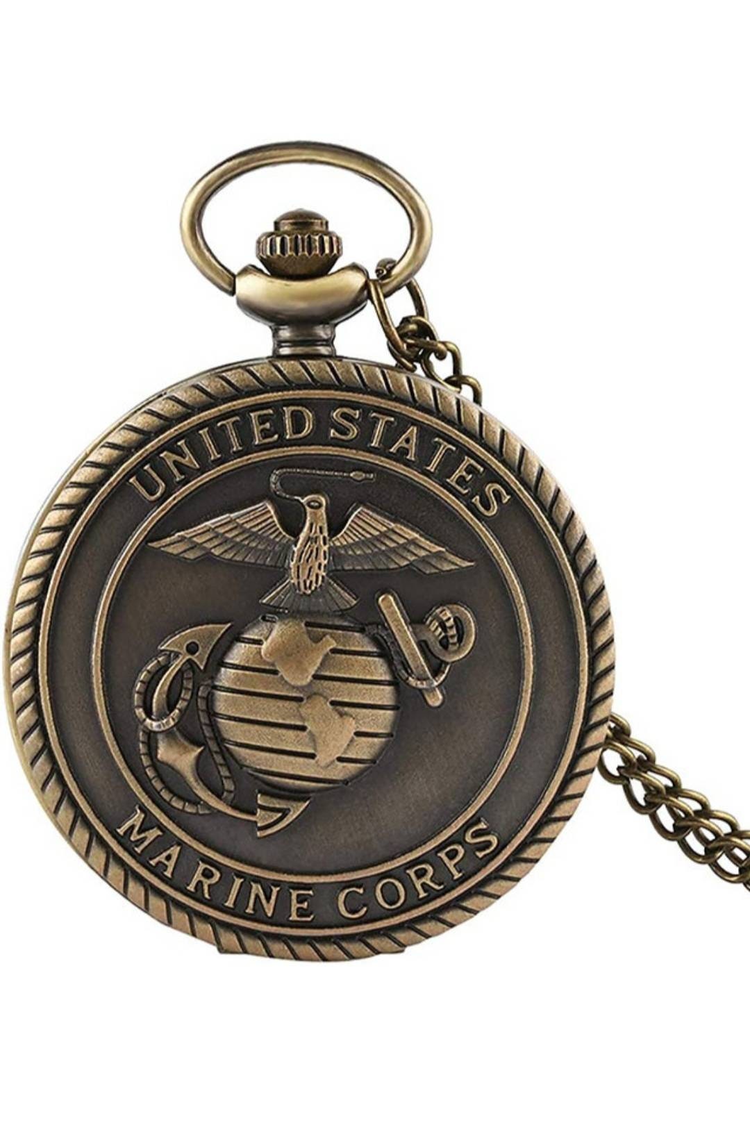 Vintage U.S Marine Pocket Watch antique Bronze - Etsy