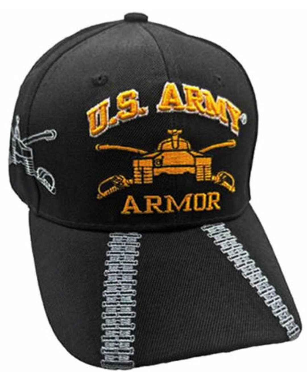 US Army Armor W/ Tracks. Baseball Cap/hat, W/armor on Back - Etsy