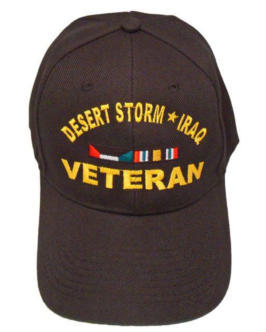 Desert Storm, Afghanistan, Iraq Veteran W/ Ribbons, Baseball Cap ...