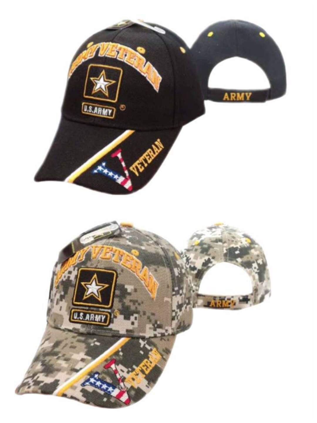 Army Veteran, Baseball Cap Wv Veteran on Bill & Army on Back, black - Etsy