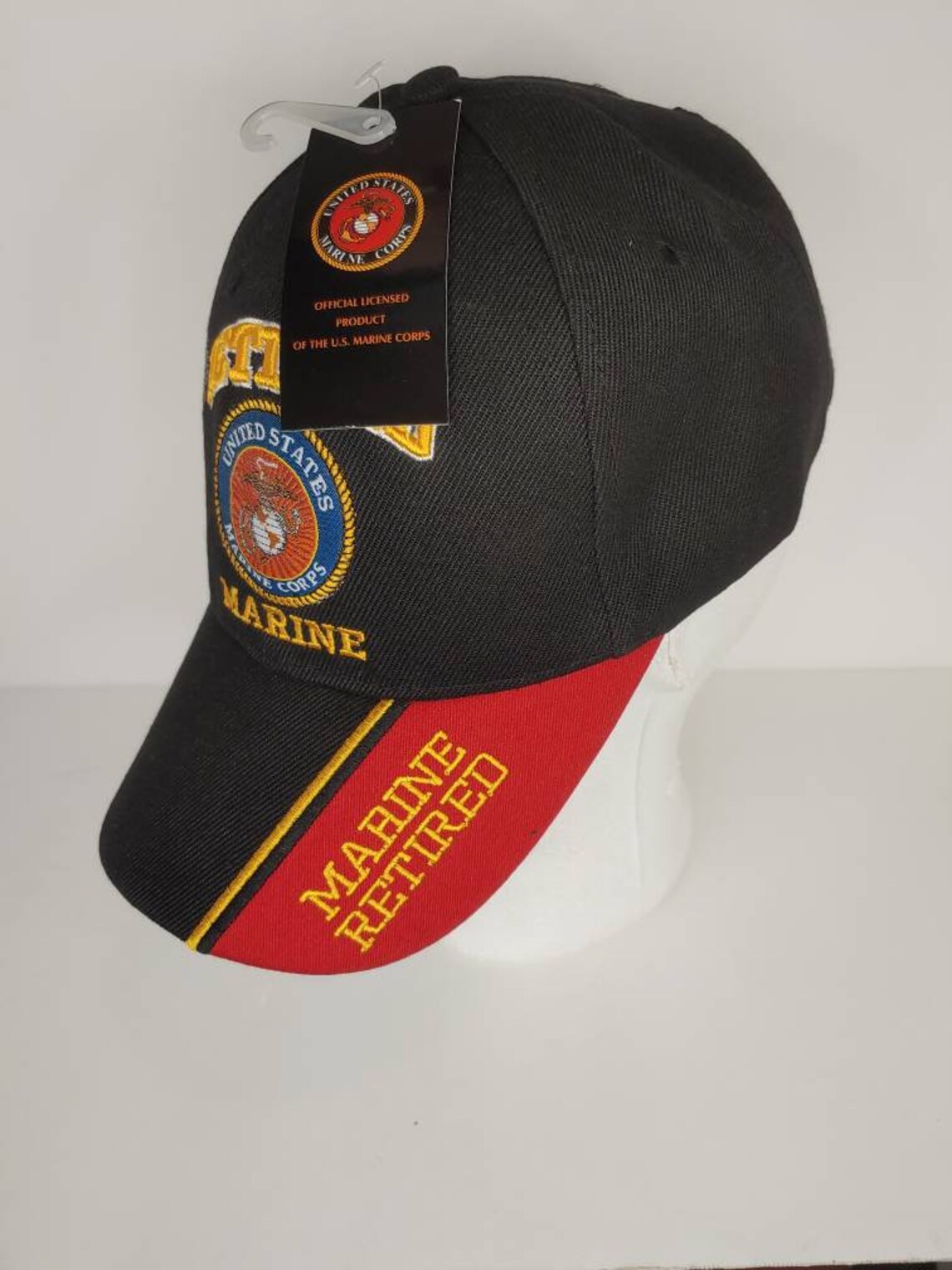 Retired Marine Baseball Cap/hat W/retired Marine on Bill and - Etsy