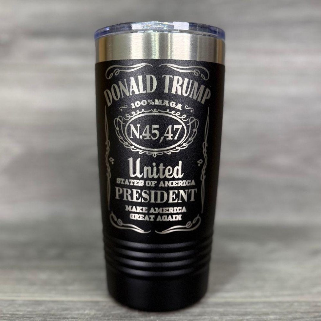 Trump 45 47 Tumbler – Engraved MAGA Gift – Donald Trump President Cup ...