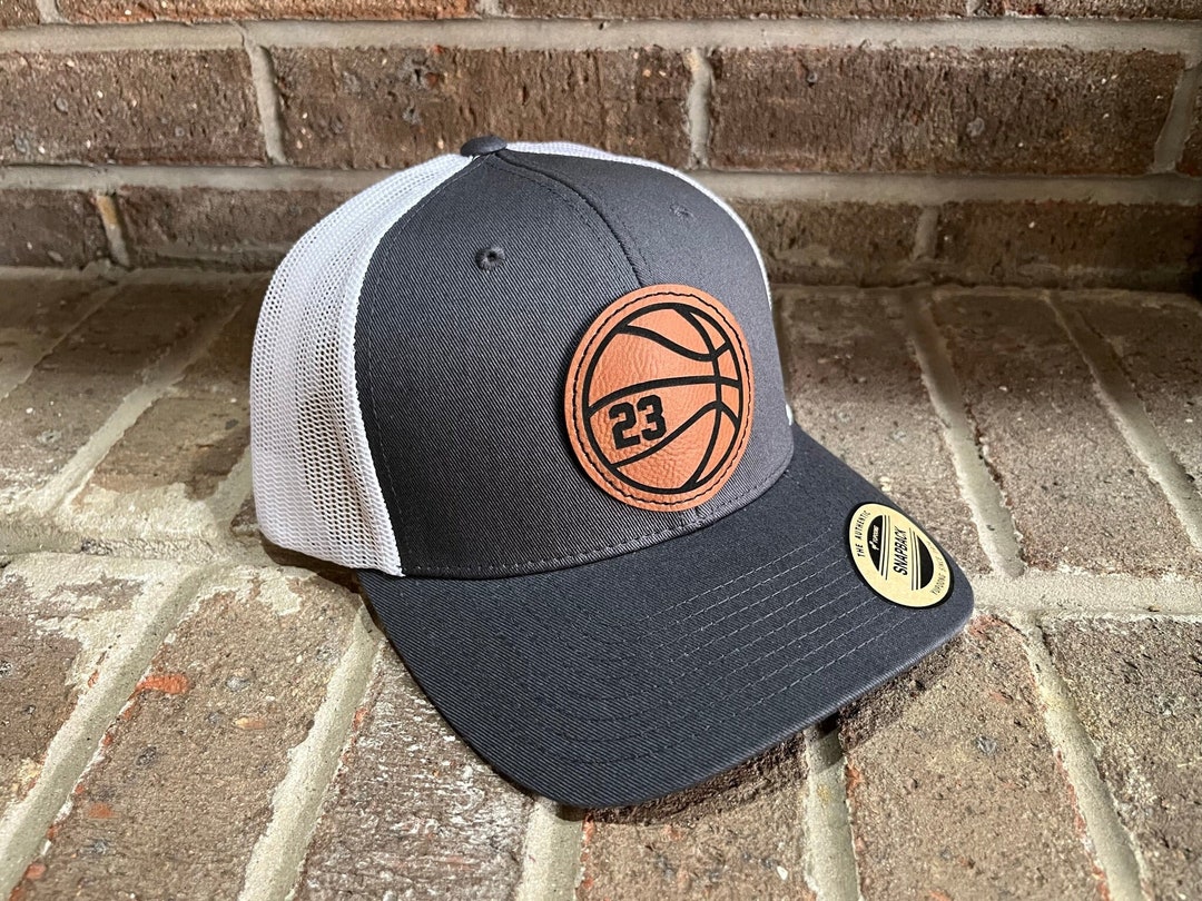 Basketball Personalized Player Number Leather Patch Hat - Etsy