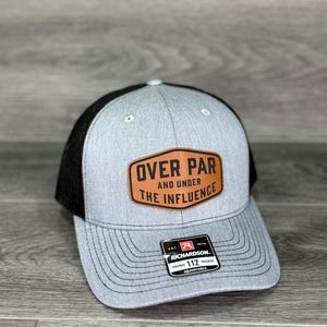 Over Par and Under the Influence Patch Hat - Etsy