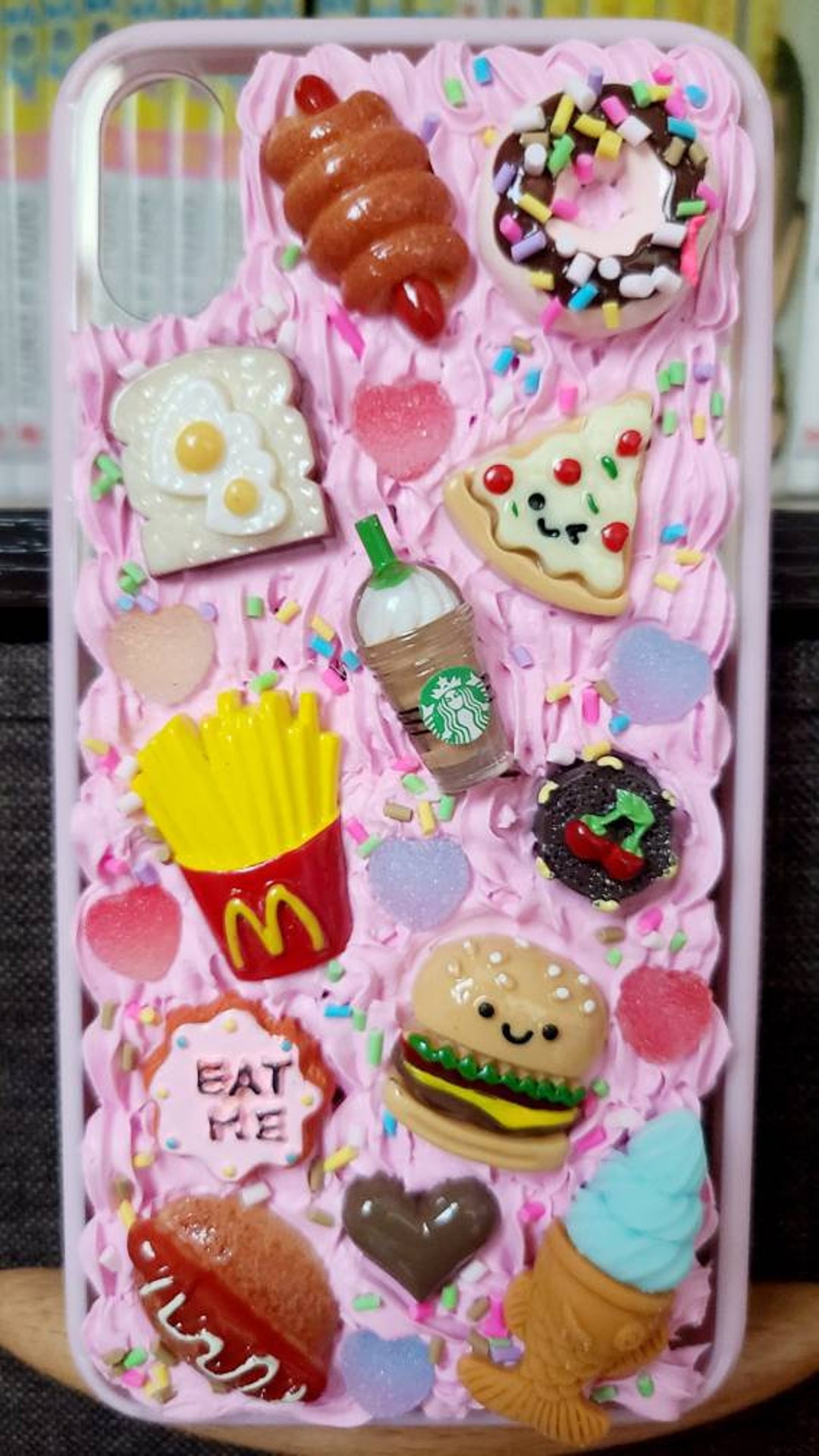 Cute DIY Colorful Decoden Kawaii Delicious Sweet Fast-food Lover Case ...