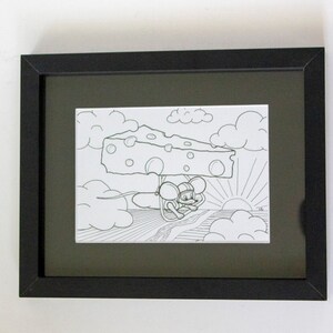Flying Wedge Framed 5x7 Original Illustration - Etsy