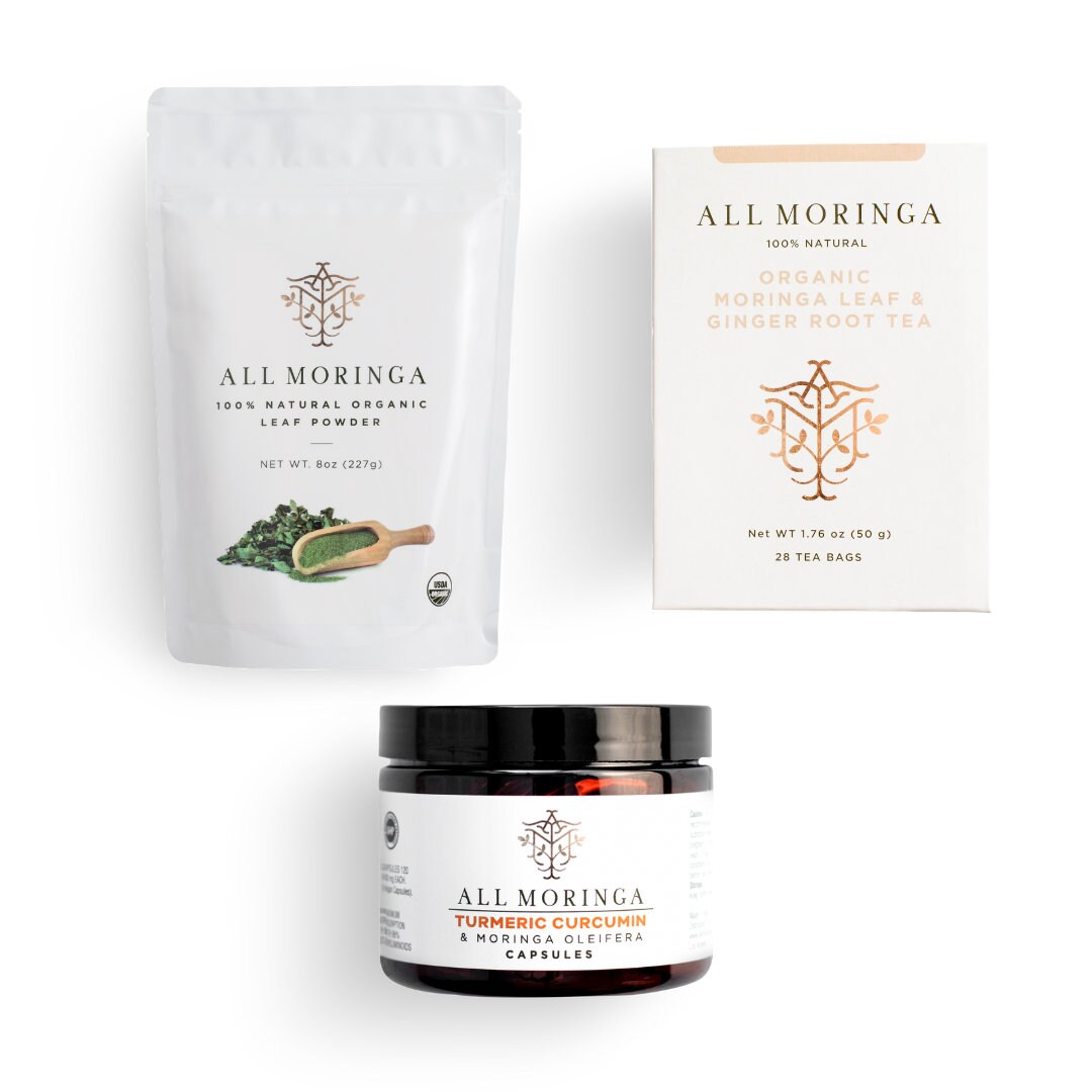 Essential Moringa Wellness Starter Kit With Organic Moringa Leaf Powder - Etsy
