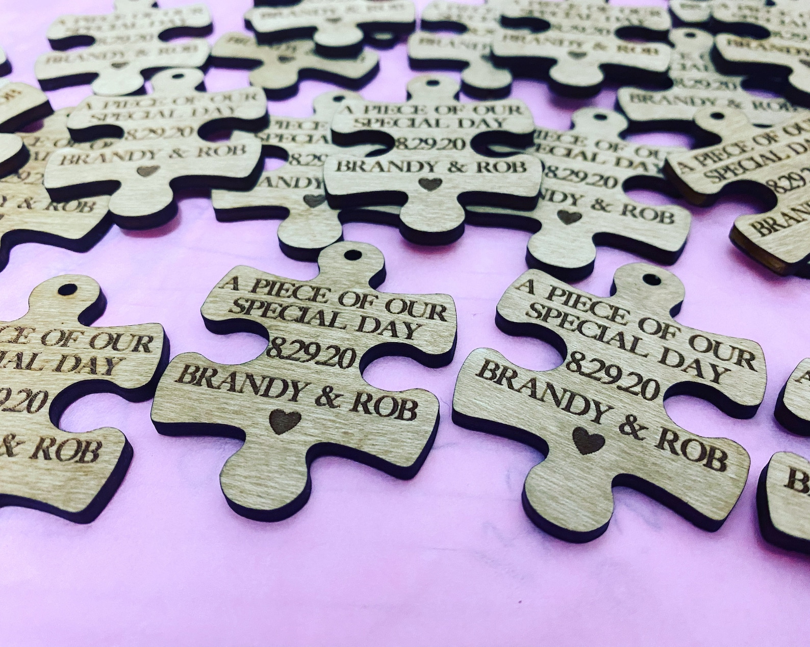 Puzzle Piece Wedding Tag Favors - Etsy