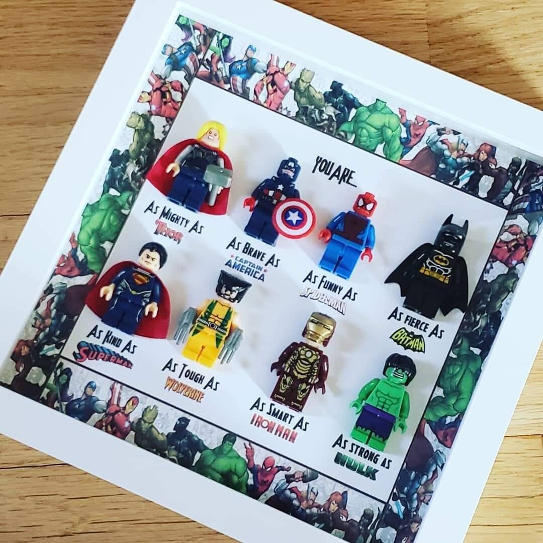 Personalized Character Shadow Box Princess Superhero - Etsy