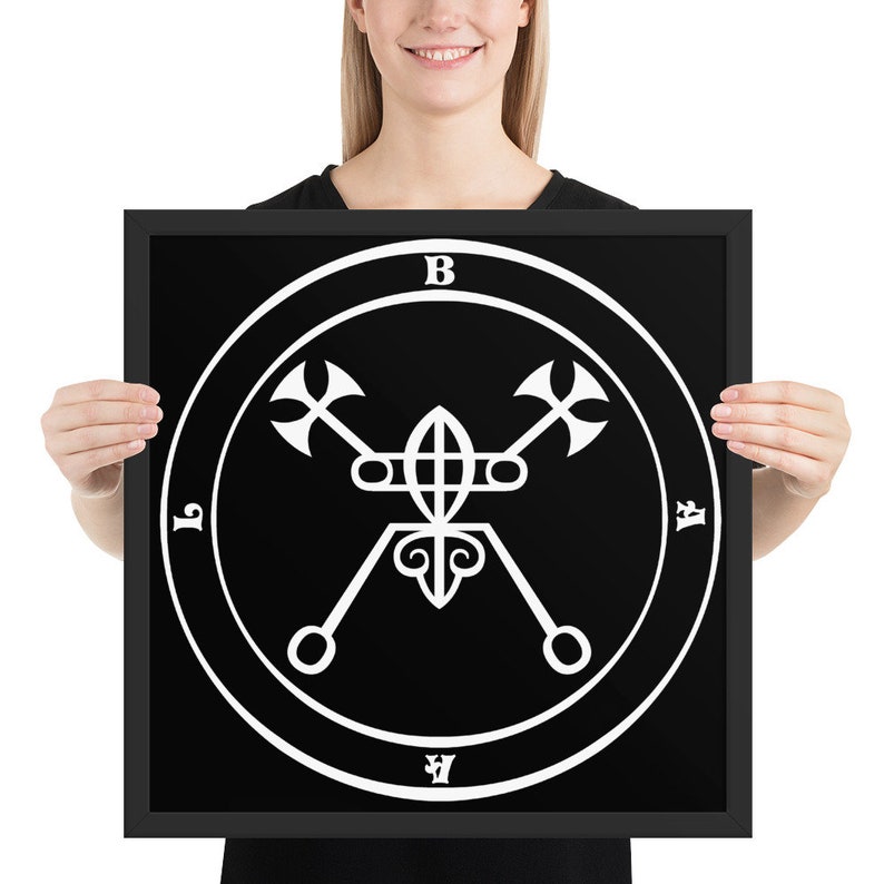 Baal: the King of Kings Framed Sigil Print - Etsy