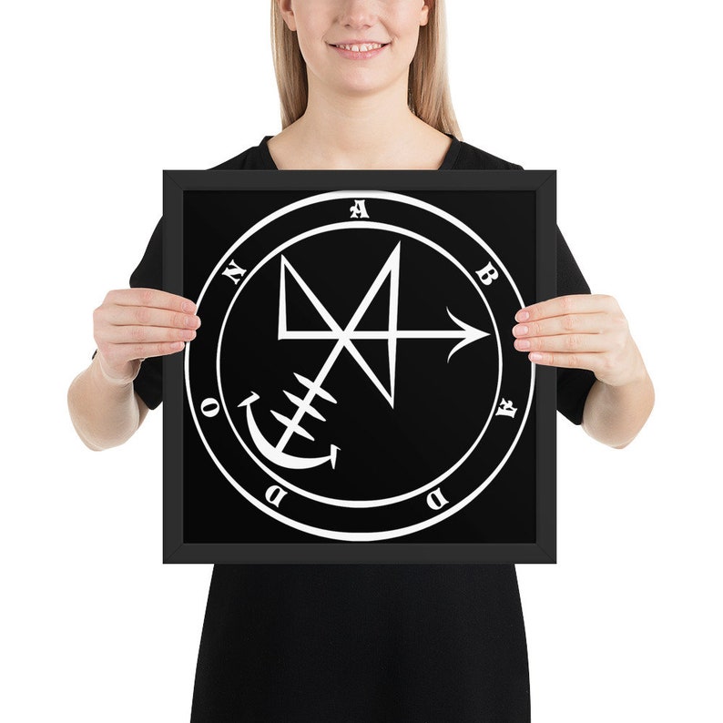 Abaddon: Angel of the Abyss Framed Sigil Print - Etsy
