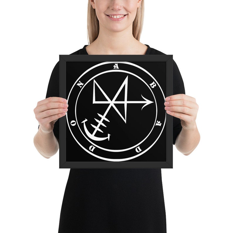 Abaddon: Angel of the Abyss Framed Sigil Print - Etsy