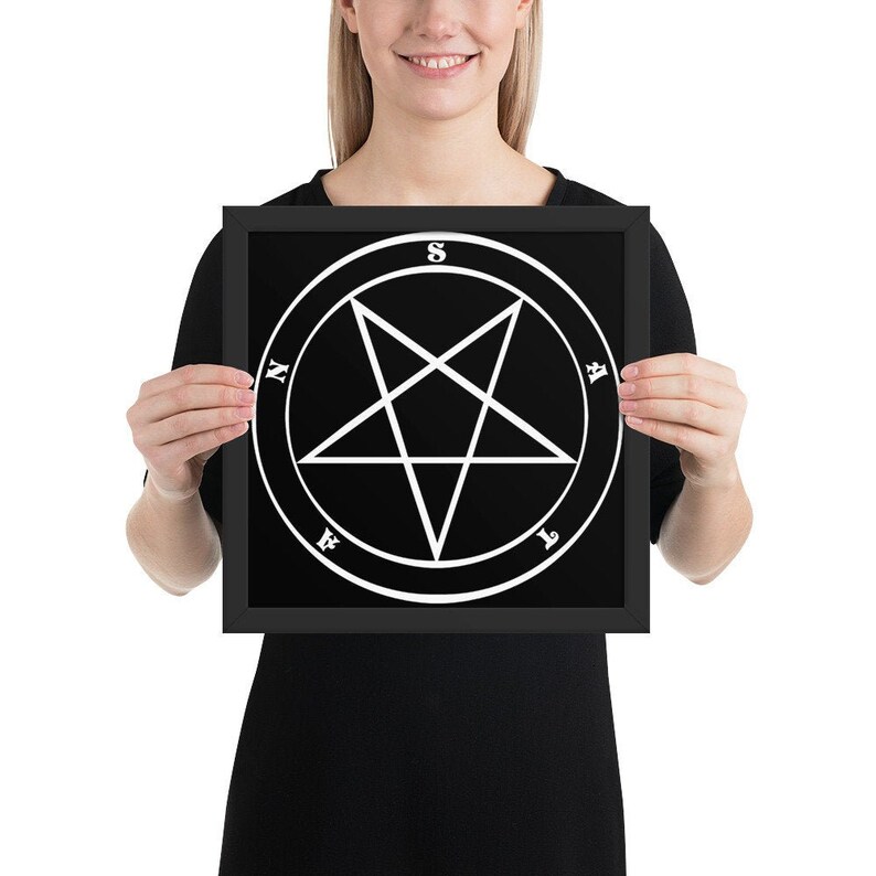Satan: the Adversary Framed Sigil Print - Etsy