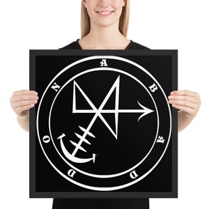 Abaddon: Angel of the Abyss | Framed Sigil Print - Etsy