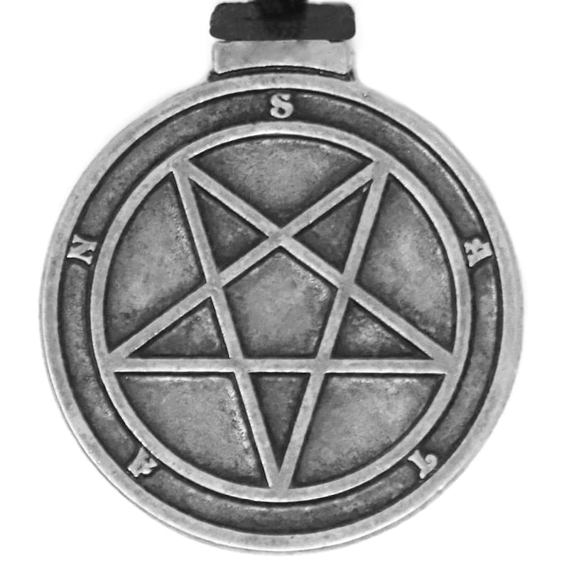 The Silver Amulet of Lucifer - Etsy