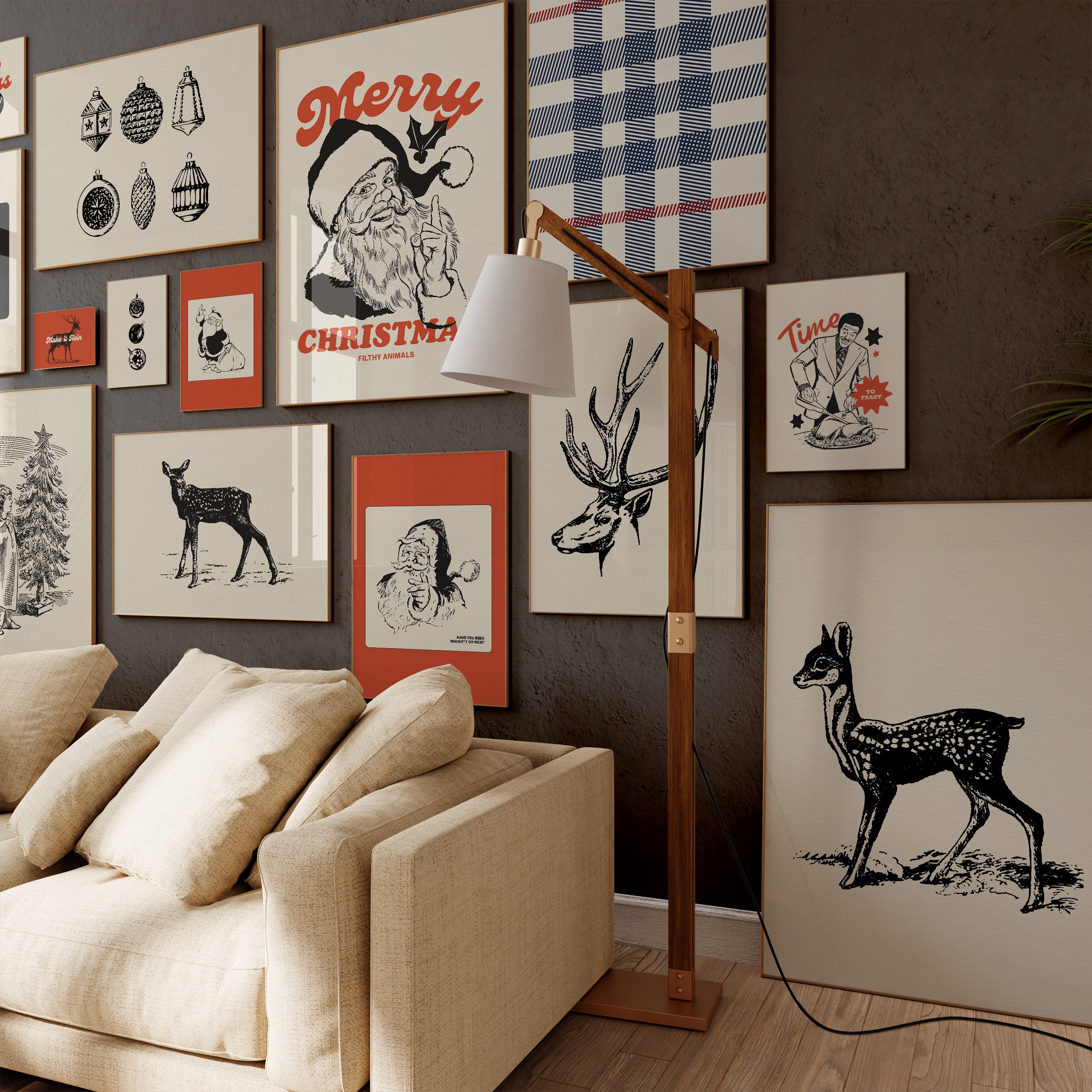 Vintage Christmas Mega Bundle Set of 20 Mid Century Retro - Etsy