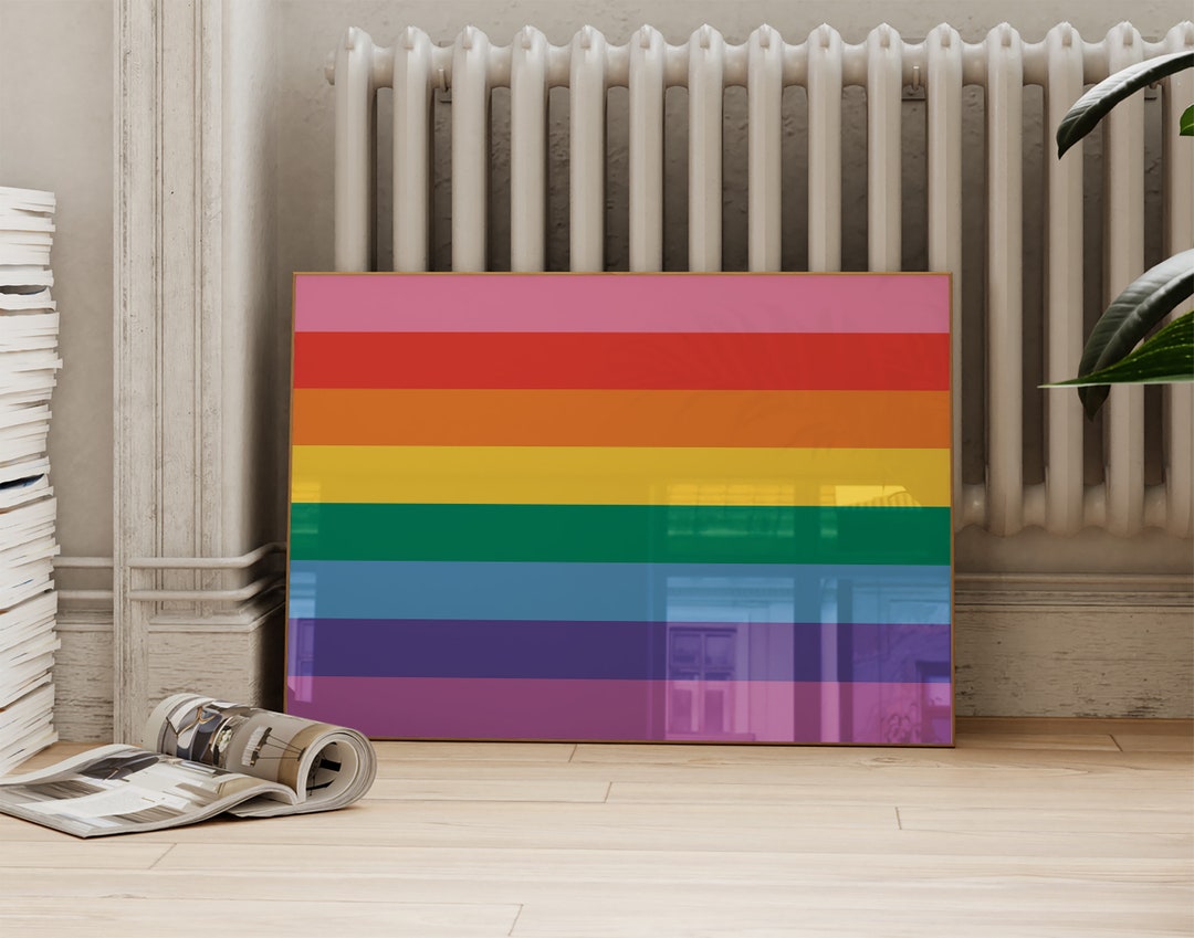 1970s Pride Flag Print: LGBTQ Wall Art (digital Download) - Etsy