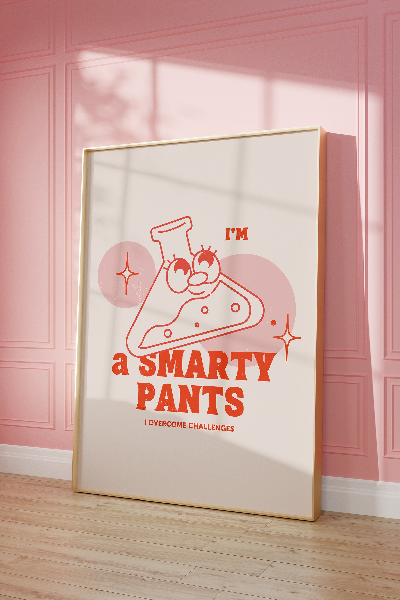 Mid Century Modern Kids Room Print: Smarty Pants Art (digital Download ...