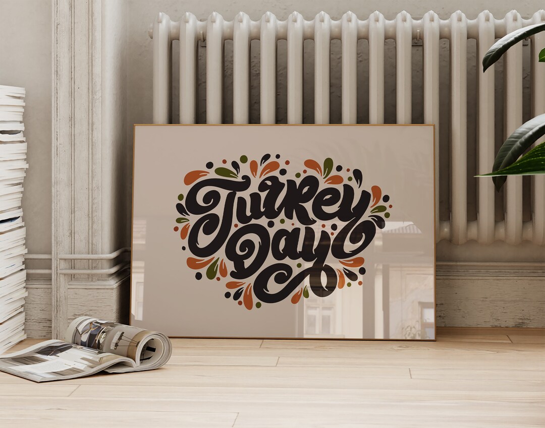 Thanksgiving Printable Decor | Boho Autumn Typography Print | Turkey ...