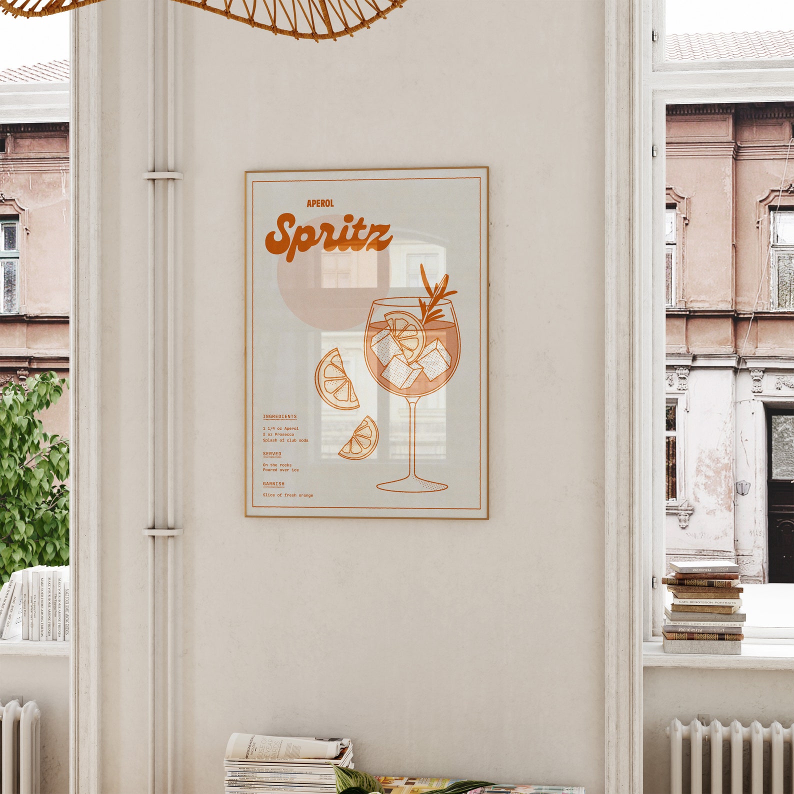 Vintage Inspired Aperol Spritz Recipe Printable Retro - Etsy