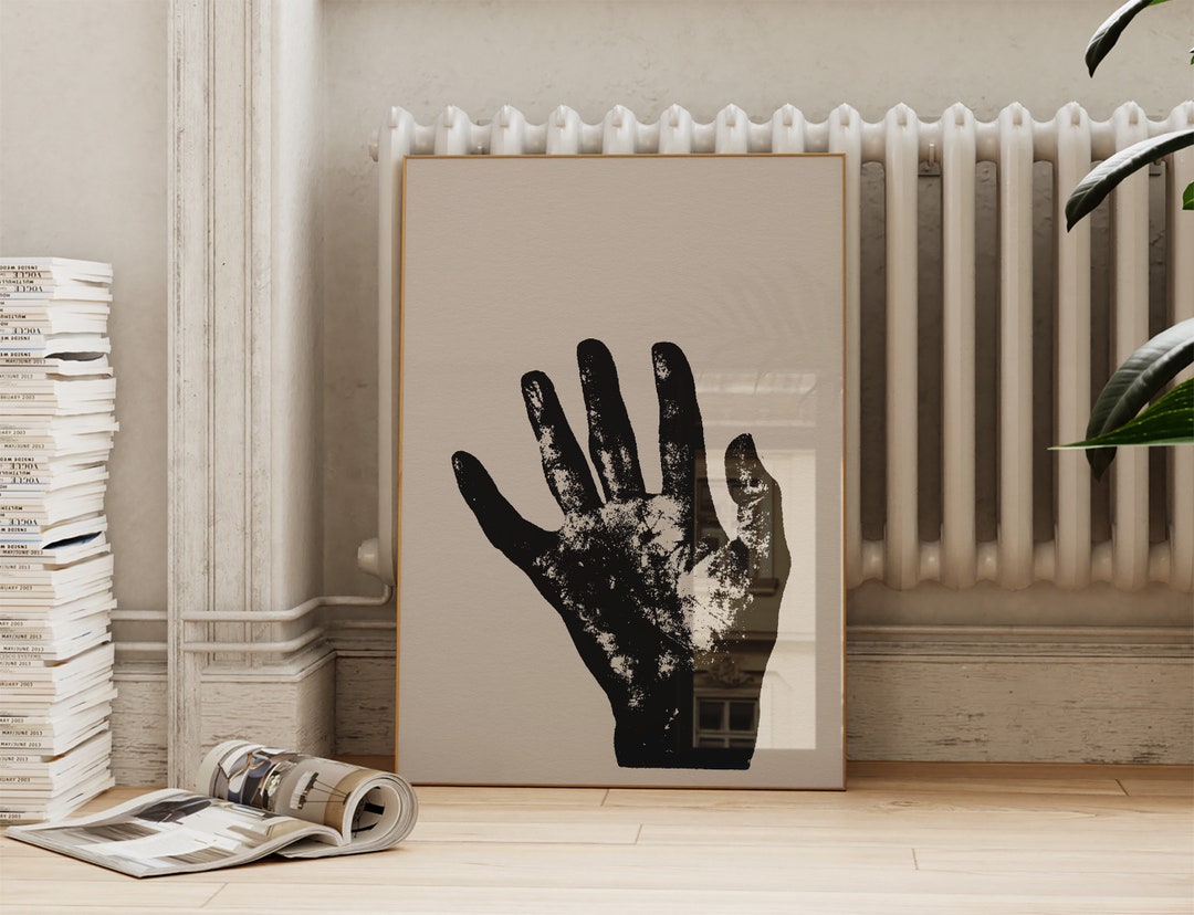 Creepy Vintage Halloween Hand Print | Scary Autumn Printable | Spooky ...