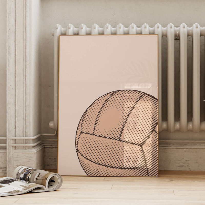 Volleyball Wall Art - Etsy