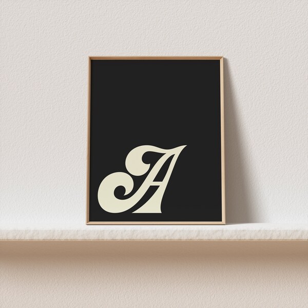 Initial Wall Art - Etsy