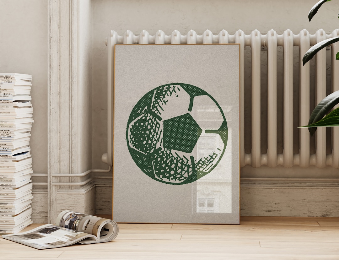 Vintage Soccer Ball Print: Retro Sports Wall Art (digital Download) - Etsy