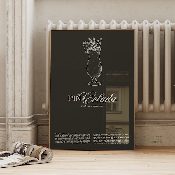 Cocktail Poster - Etsy